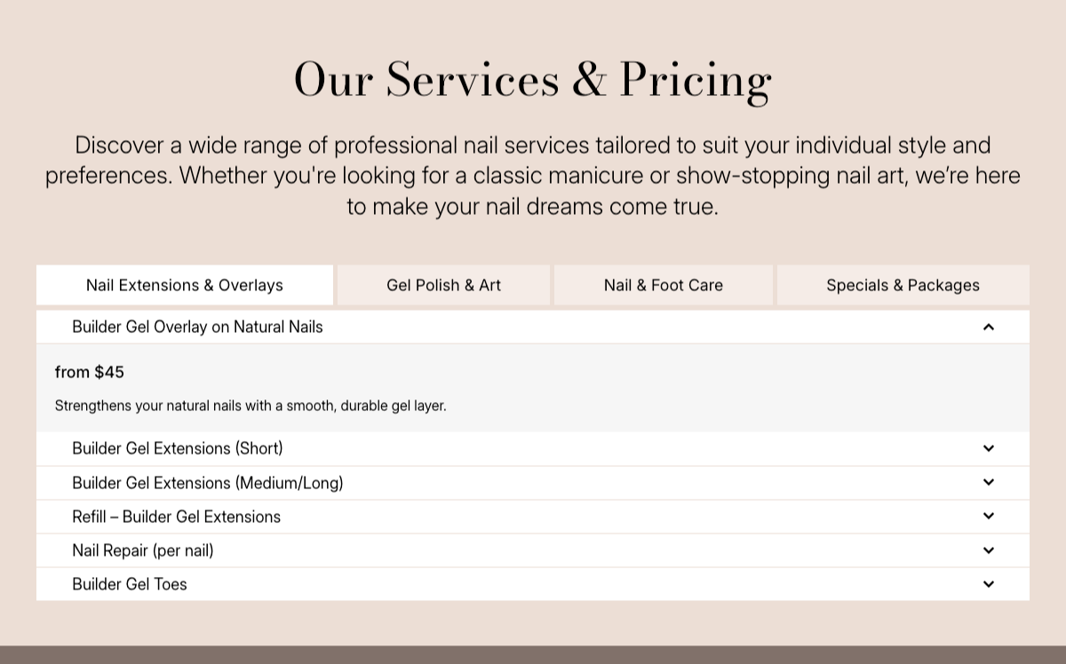 Nail Salon | Wix Marketplace | Wix.com